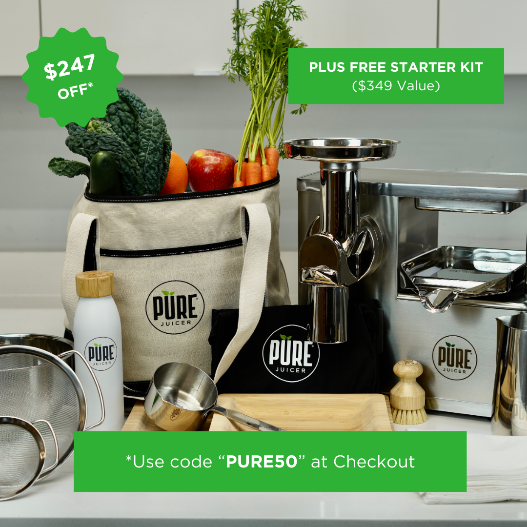Two-Step Hydraulic Cold Press Juicer | PURE Juicer